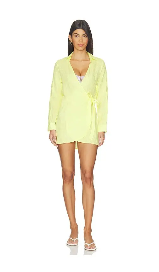 PQ Lily Cover-up Dress In Yellow - Buttercup