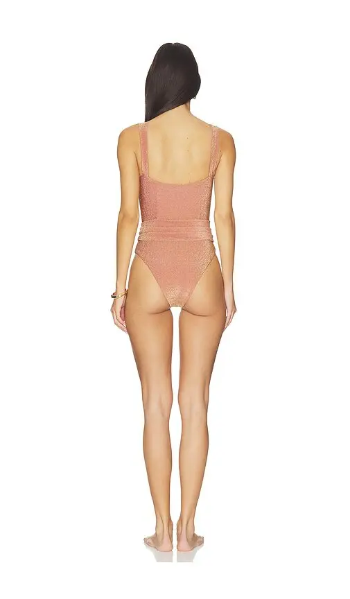 Devon Windsor Stephanie Metallic Full-piece Swimsuit