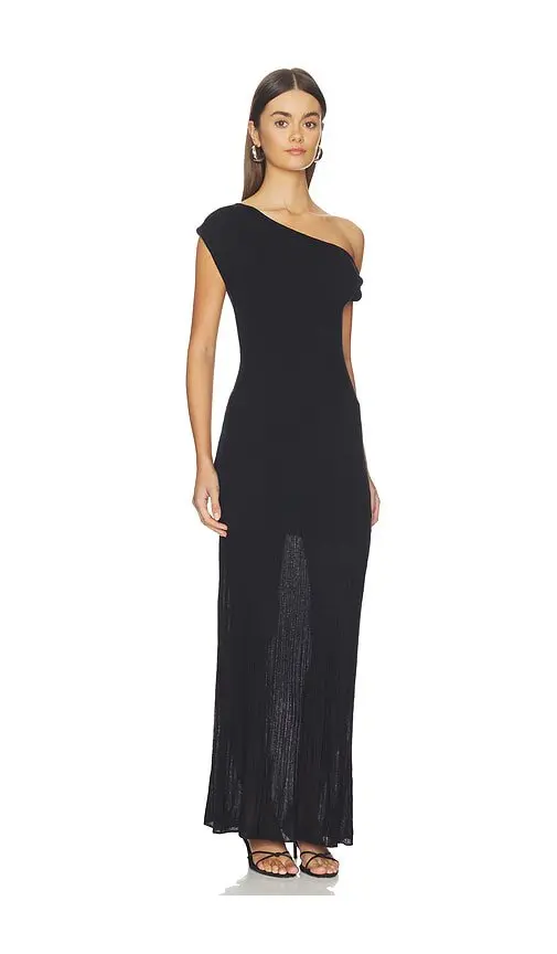 revolve knit dress 4th & Reckless x Nyola in Black Midi dress