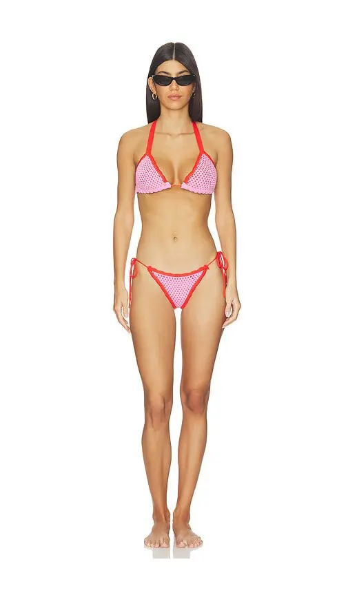 PQ SWIM Wren Crochet Triangle Bikini Top