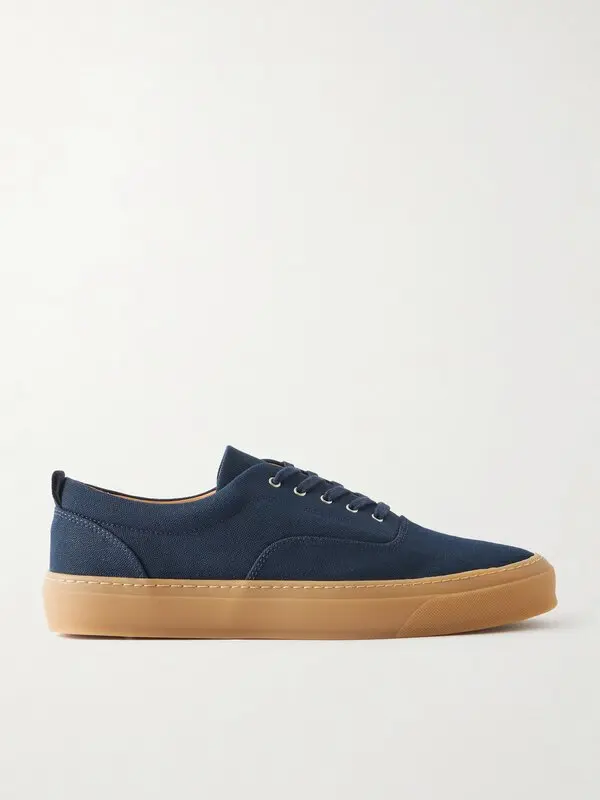 Mr P. Classic Plimsoll Canvas Sneakers - Blue