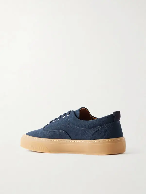 Mr P. Classic Plimsoll Canvas Sneakers - Blue