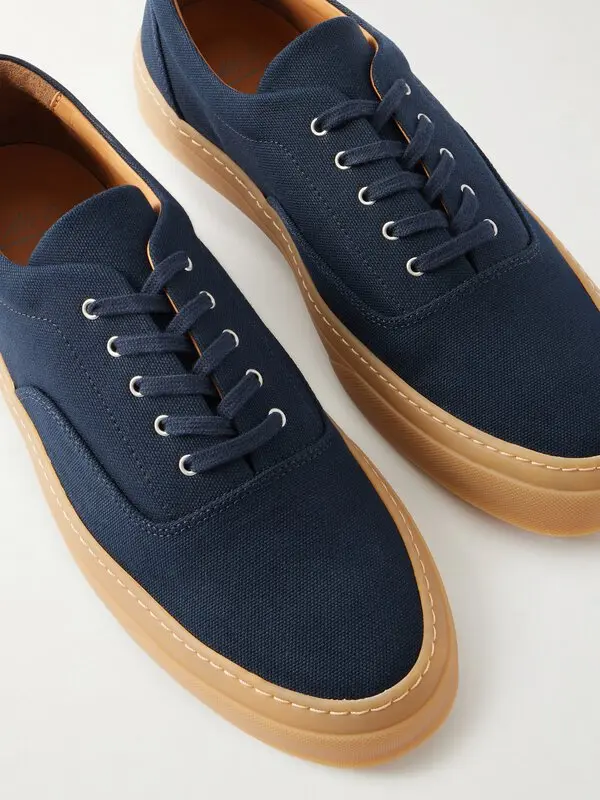 Mr P. Classic Plimsoll Canvas Sneakers - Blue