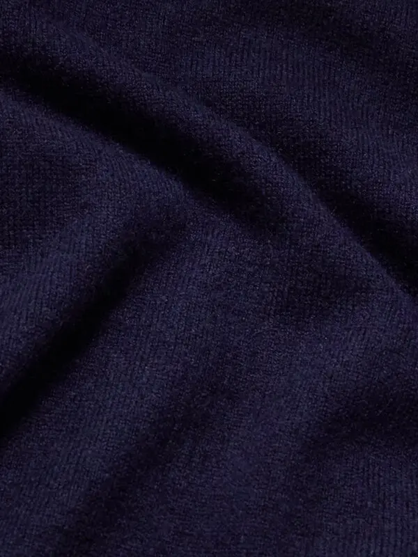Mr P. James Cashmere Half-zip Sweater - Blue