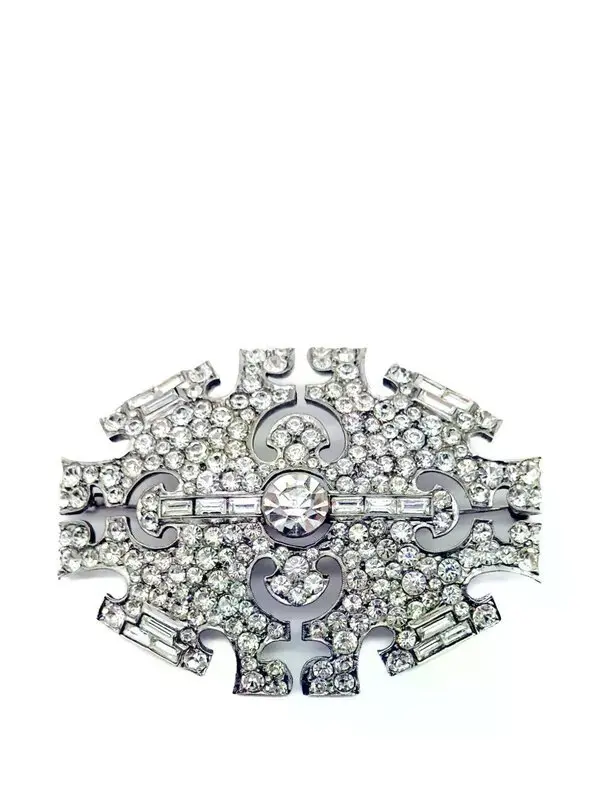 JENNIFER GIBSON JEWELLERY 1920s Art Deco Brooch - Silver