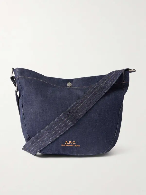 A.p.c. Journal Organic Denim Tote Bag - Indigo