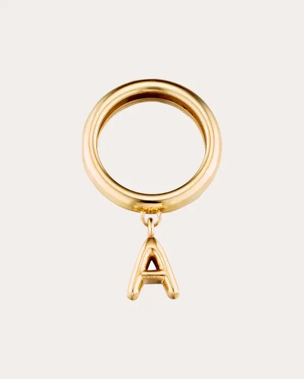 ELIZABETH MOORE 14k Puffy Initial Ring - Gold
