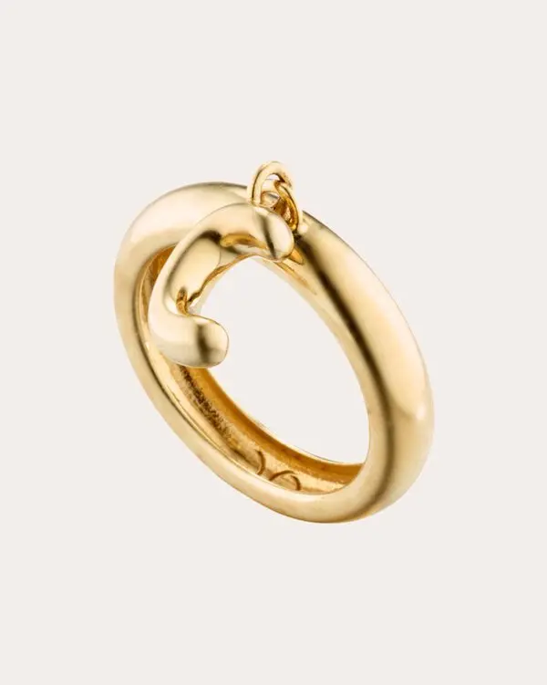 ELIZABETH MOORE 14k Puffy Initial Ring