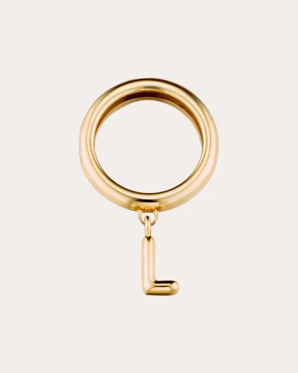 ELIZABETH MOORE 14k Puffy Initial Ring