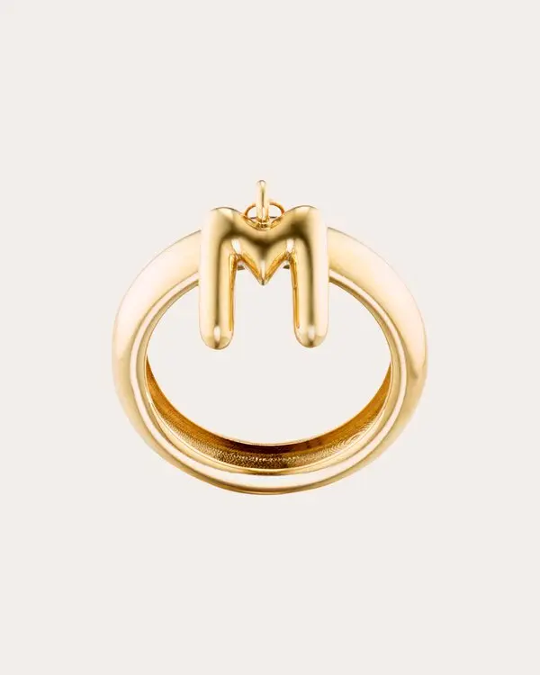ELIZABETH MOORE 14k Puffy Initial Ring