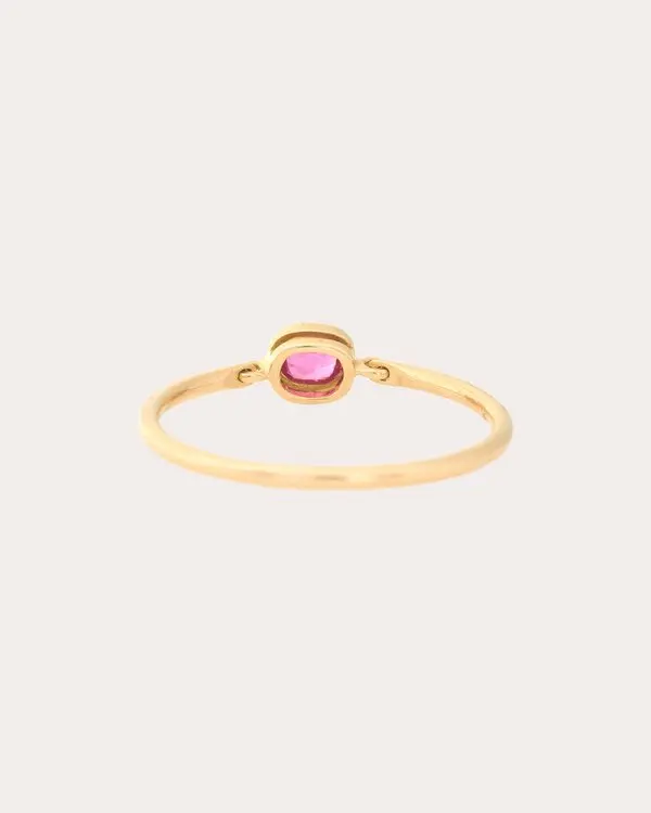 YI COLLECTION Jedi Spinel & Diamond Petite Circle Ring