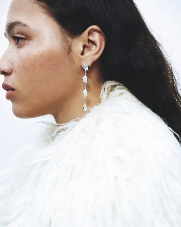 Completedworks Cubic Zirconia Pear Drop Earrings