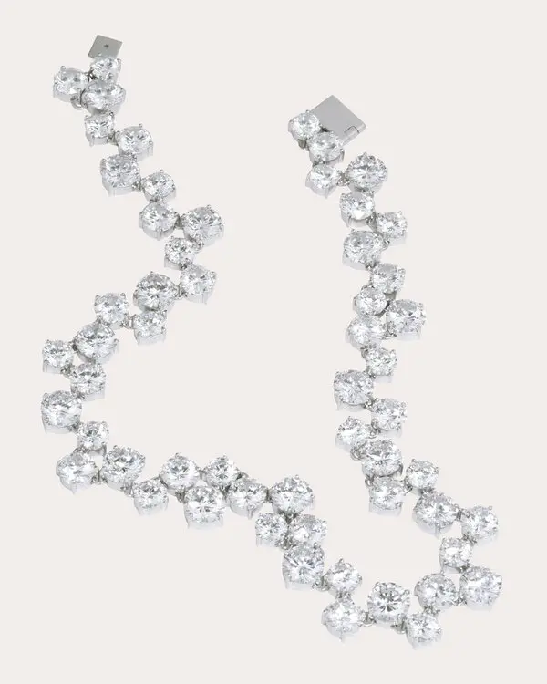 Completedworks Cubic Zirconia Checkerboard Necklace