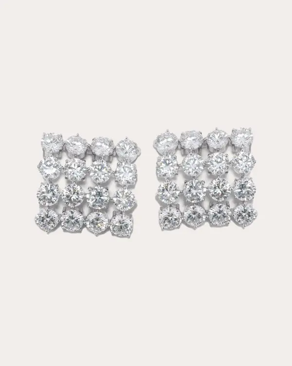Completedworks Cubic Zirconia Juggernaut Stud Earrings - Silver