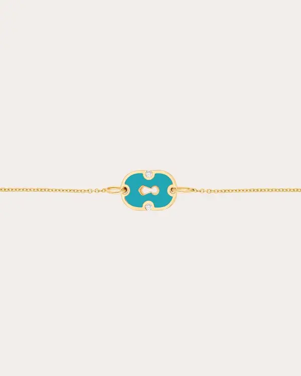 ROUVENAT 18k Gold Unlock Charm Bracelet