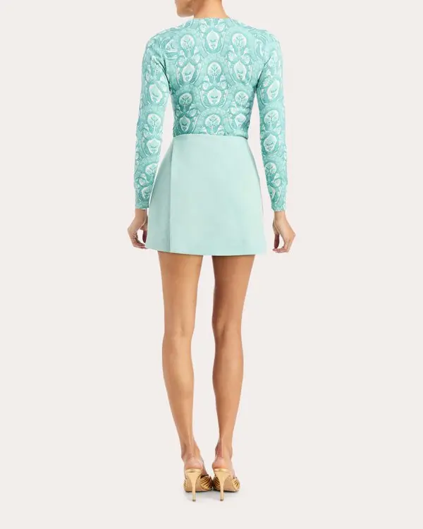 Mestiza New York Arden Crepe Hardware Wrap Mini Skort
