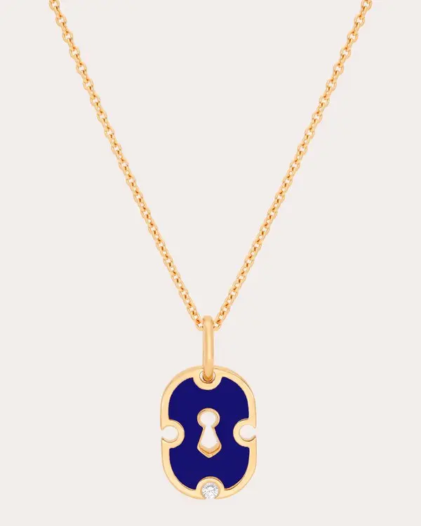 ROUVENAT Unlock Pendant Necklace - Blue