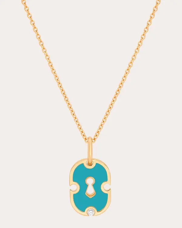 ROUVENAT Unlock Pendant Necklace - Blue