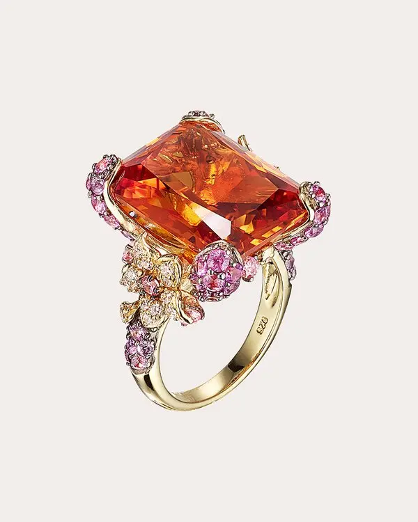 ANABELA CHAN Cinderella Multi-stone Ring - Orange