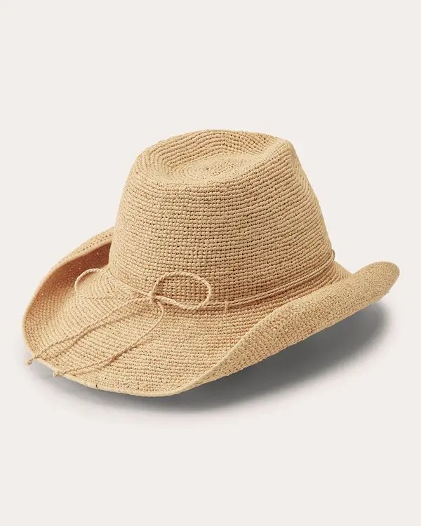 Helen Kaminski Belen Raffia Cowboy Hat - Neutral