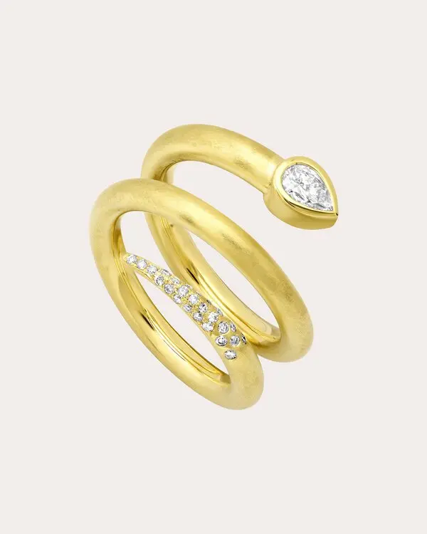 FUTURE FORTUNE Diamond & 18k Carolina Spiral Ring - Gold