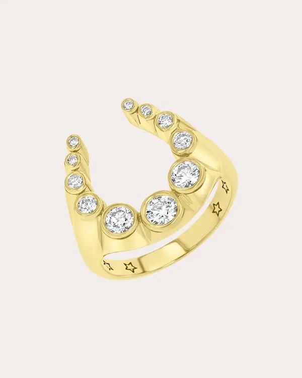 FUTURE FORTUNE Diamond And 14k Lucky Charm Ring - Gold