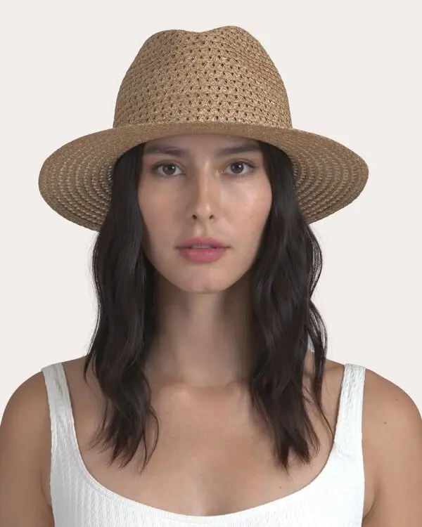 Eugenia Kim Lillian Woven Toyo Fedora - Neutral