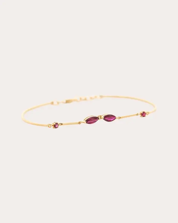 YI COLLECTION Ruby And 18k Gold Duo Bracelet - Red