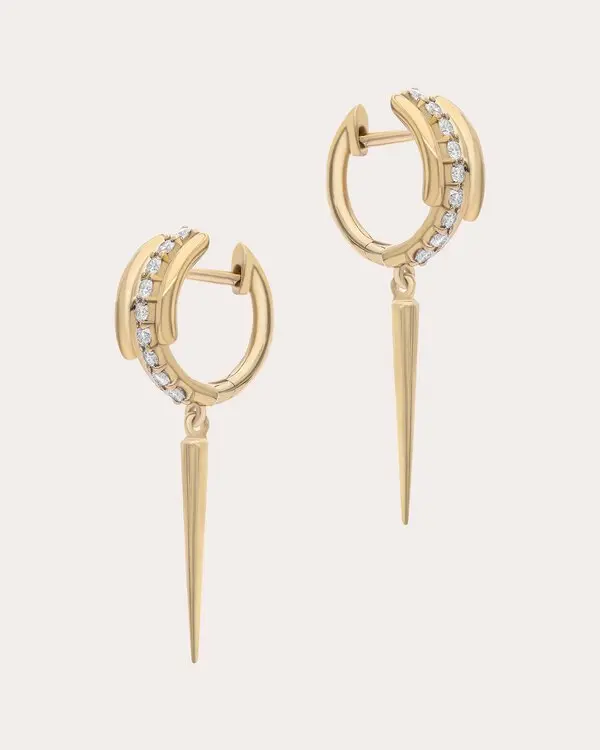 PREETI SANDHU Diamond & 14k Ethereal Venetian Drop Earrings