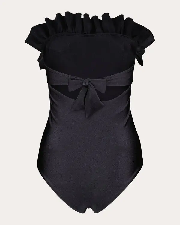 GIRLSMUSTHAVE Angela Ruffle Bustier One-piece Swimsuit