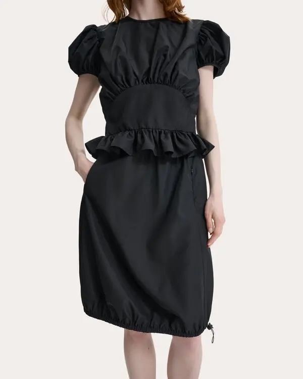 Cecilie Bahnsen Chance Recycled Faille Drawcord Skirt
