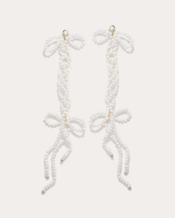Completedworks Pearl Drop Earrings - White
