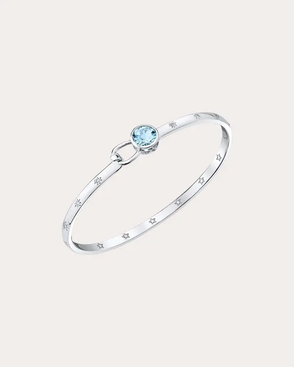 FUTURE FORTUNE Aquamarine And Diamond Empress Bracelet - Silver