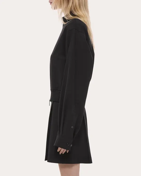 Helmut Lang Wool Gabardine Wardrobe Bomber Jacket