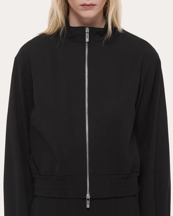 Helmut Lang Wool Gabardine Wardrobe Bomber Jacket