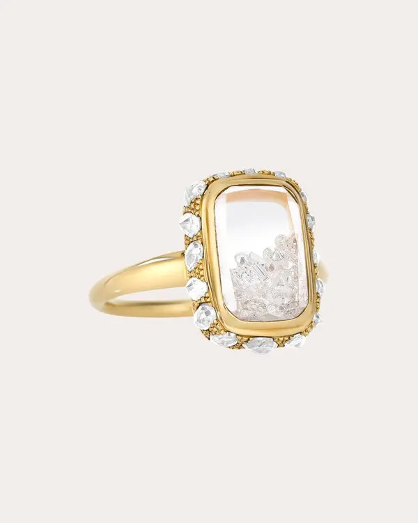 Moritz Glik Diamond And 18k Petite Antique Shaker Ring - Gold
