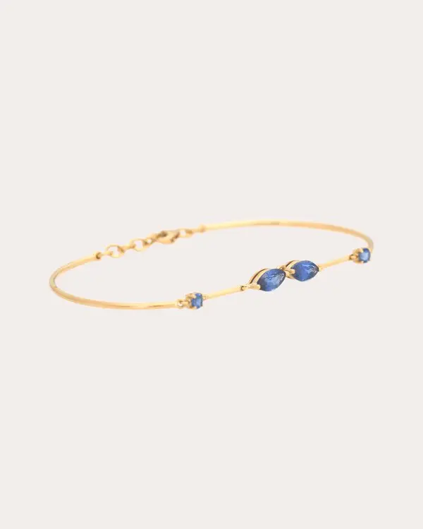 YI COLLECTION Sapphire And 18k Gold Bracelet - Blue