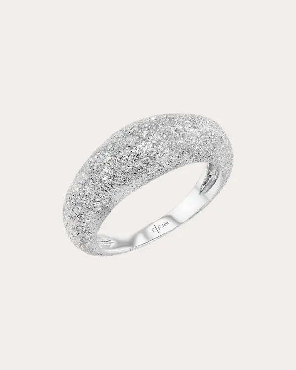 FUTURE FORTUNE 18k White Gold Cloudust Ring - Silver