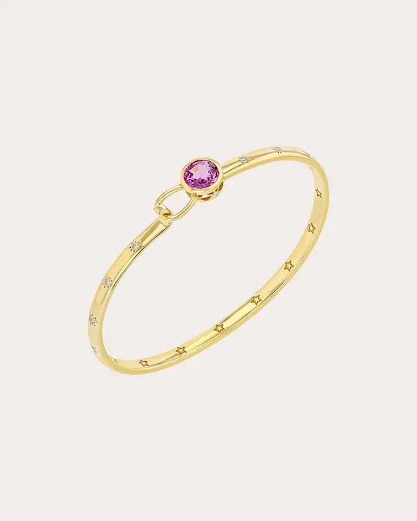 FUTURE FORTUNE Pink Sapphire And Diamond Empress Bracelet - Yellow