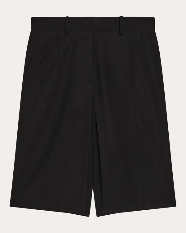 Helmut Lang Wool Gabardine Midi Skirt