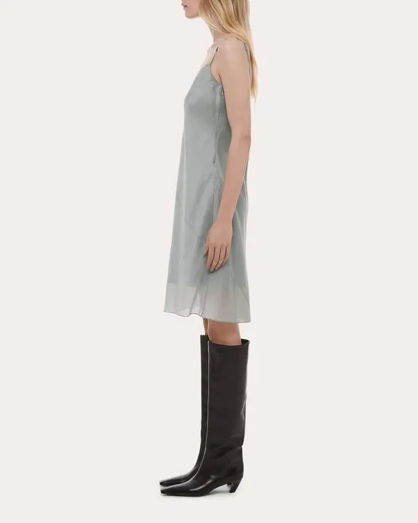 Helmut Lang Airy Voile Mini Slip Dress