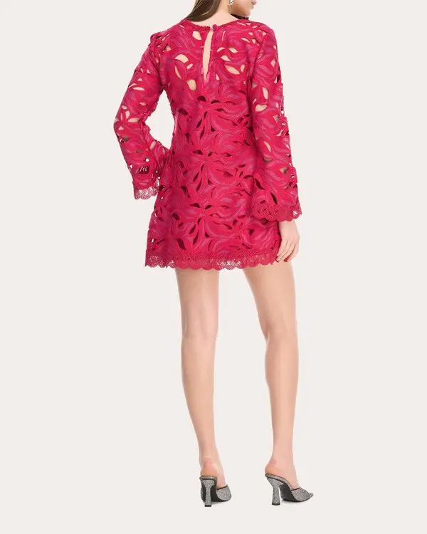 Waimari Solsticio Embroidered Mini Shift Dress