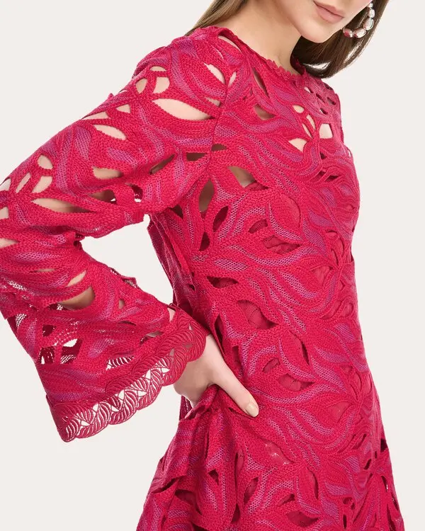 Waimari Solsticio Embroidered Mini Shift Dress
