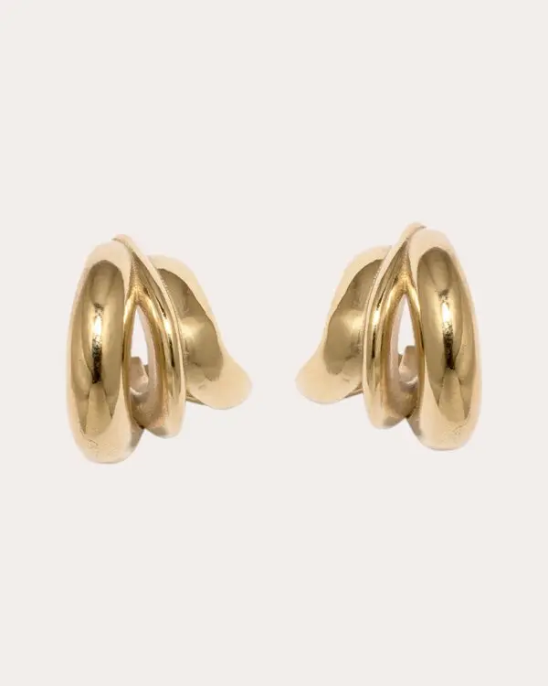 Completedworks Dollop 18k-plated Hoop Earrings - Gold