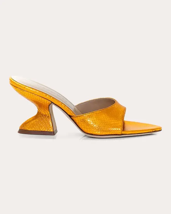 JUWELINA PARIS Kira Snake-embossed Sandals
