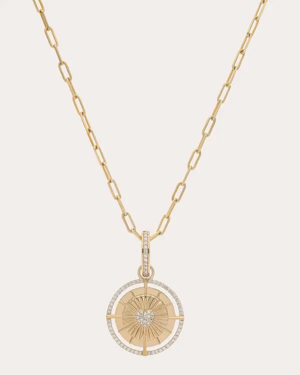 PREETI SANDHU Diamond And 14k Medallion Necklace - Gold