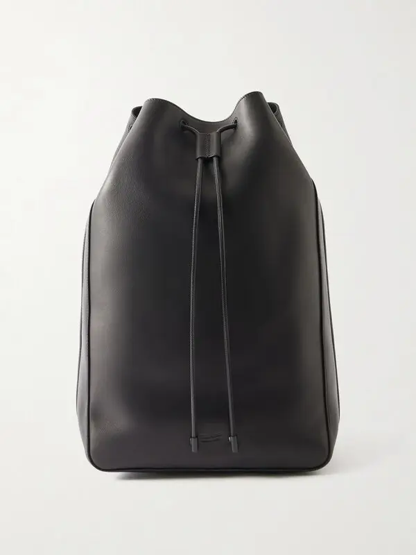 TOM FORD T Line Leather Backpack - Black