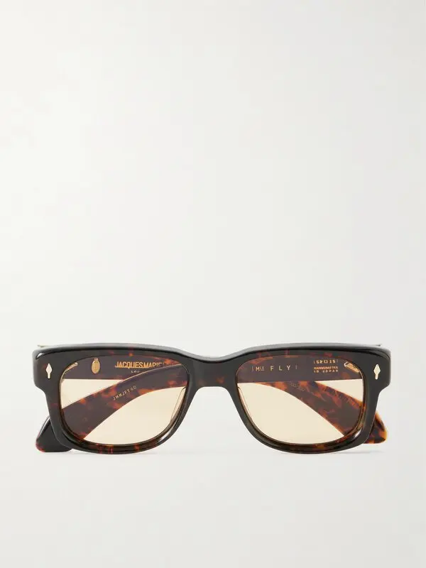 JACQUES MARIE MAGE Jeff Goldblum Fly D-frame Sunglasses - Brown