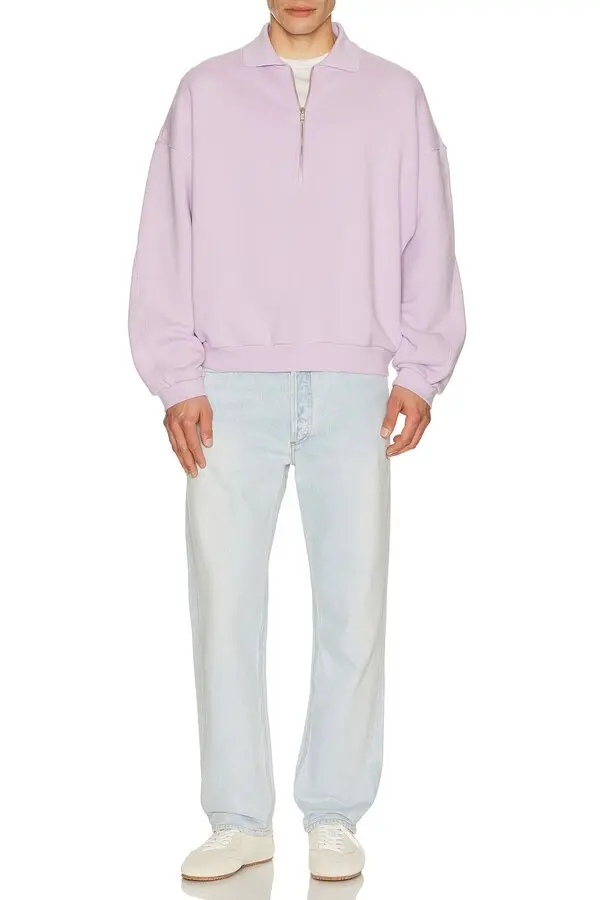 AGOLDE Pace Half Zip Sweatshirt - Aster