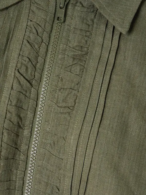 DEIJI STUDIOS Pintuck Padded Linen Jacket